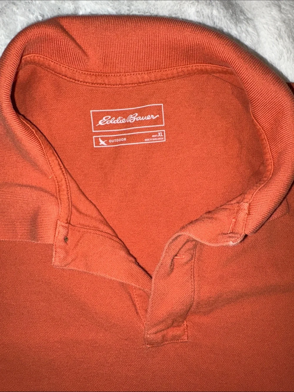 Eddie Bauer | Shirts | Eddie Bauer Mens Polo Shirt Xl Burnt Orange Rust ...